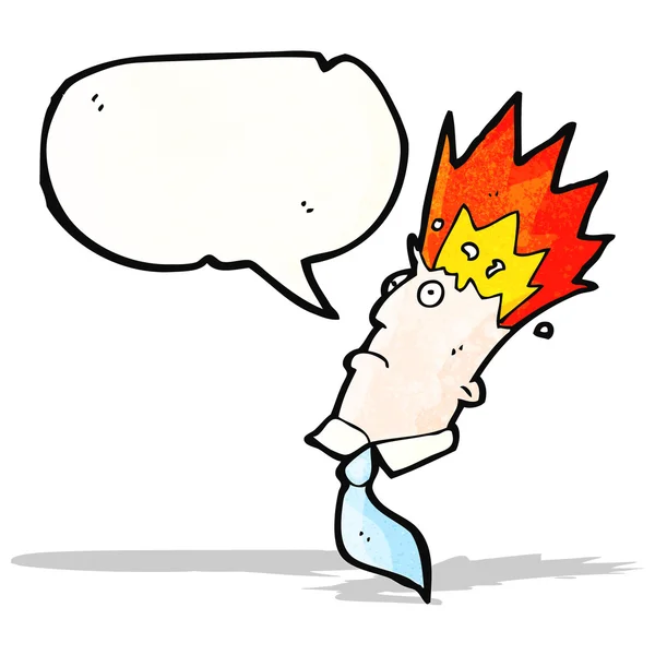 Exploding head businessman Stock Vector by ©lineartestpilot 21334759