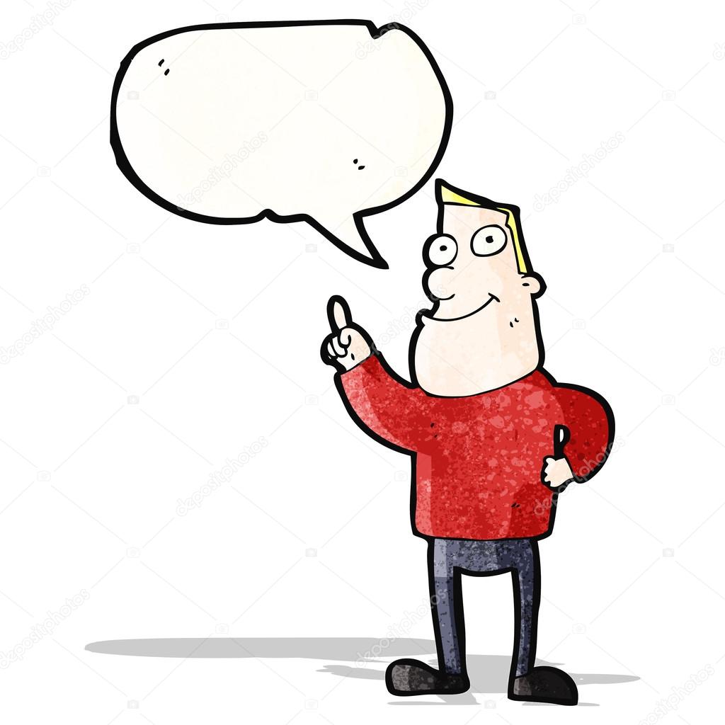 Cartoon man explaining idea Stock Vector Image by ©lineartestpilot ...