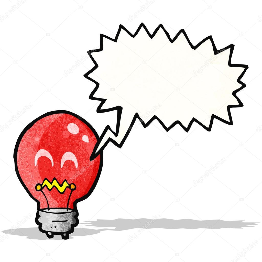 Cartoon red light bulb Stock Vector by ©lineartestpilot 59606005