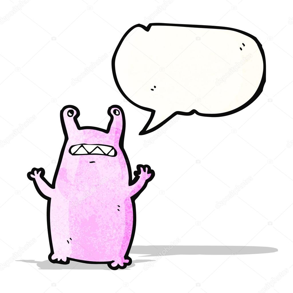 Cartoon alien slug monster Stock Illustration by ©lineartestpilot #59606437