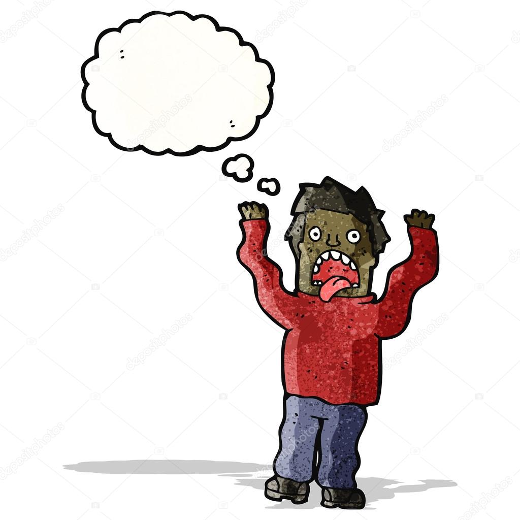 Cartoon terrified man Stock Vector by ©lineartestpilot 59606763