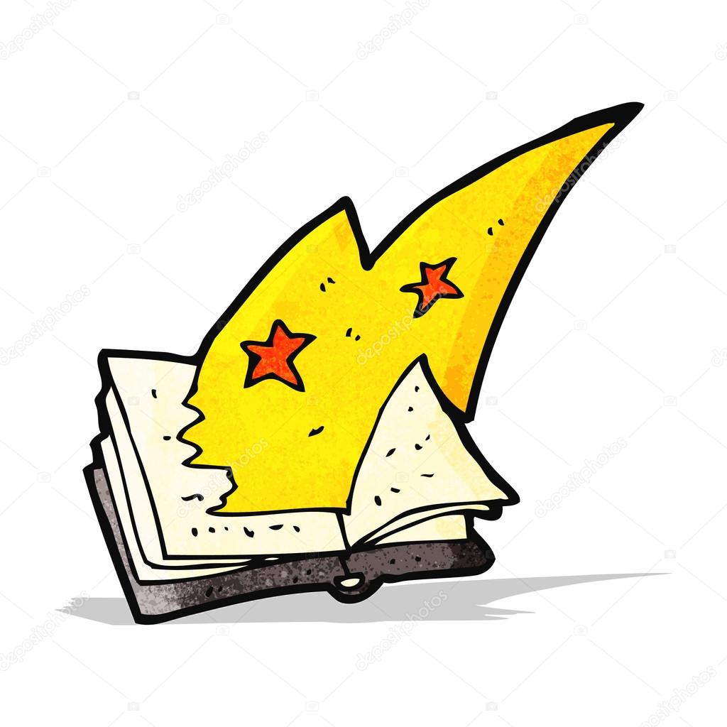 Cartoon magic spell book Stock Vector Image by ©lineartestpilot #59617361