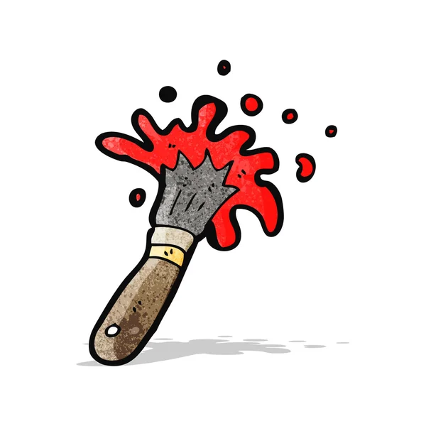 Messy paint brush cartoon Stock Vector by ©lineartestpilot 16288997