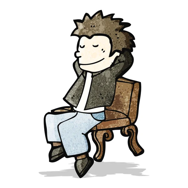 Relaxed man cartoon Stock Vector by ©lineartestpilot 14931145