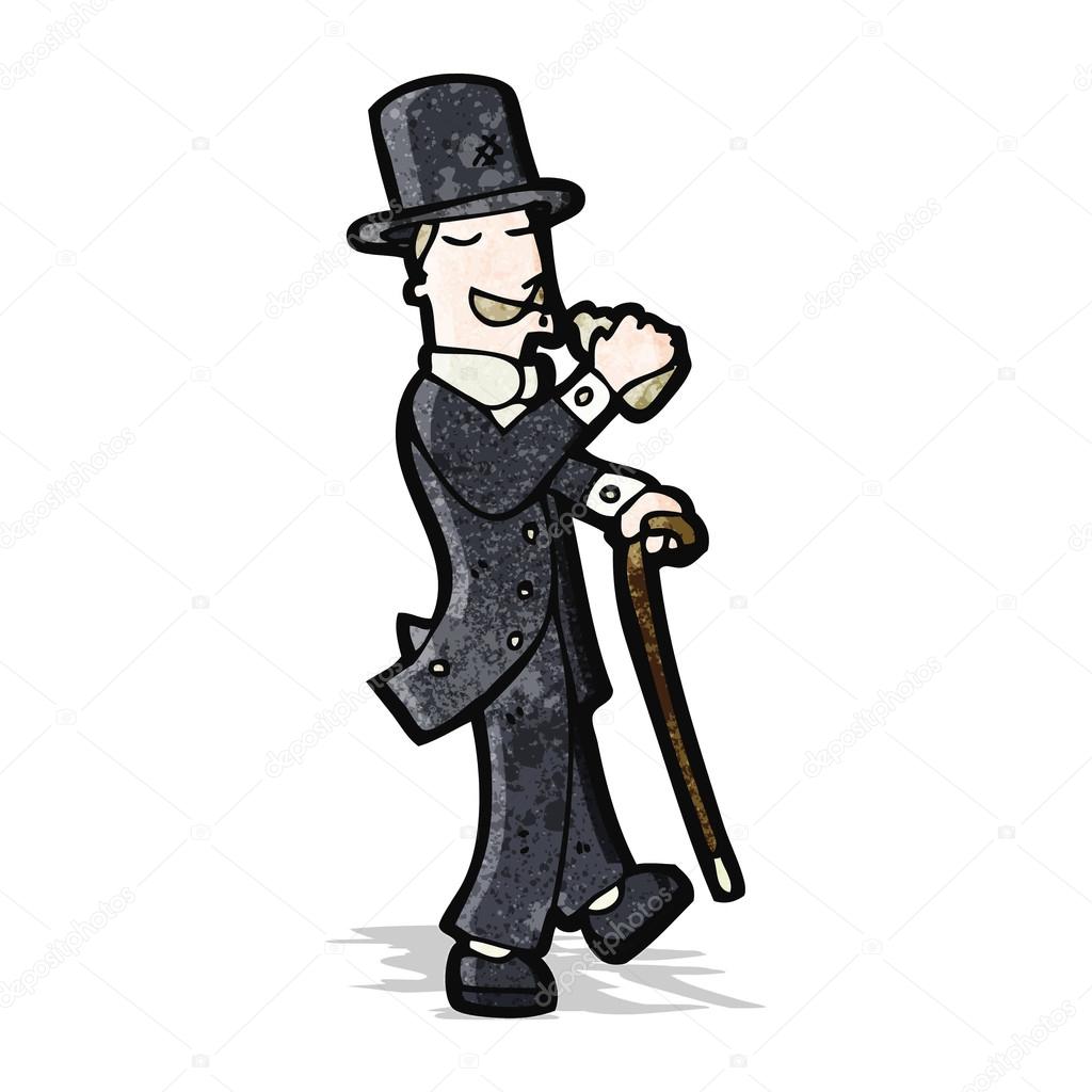 Cartoon victorian gentleman Stock Vector by ©lineartestpilot 59623853