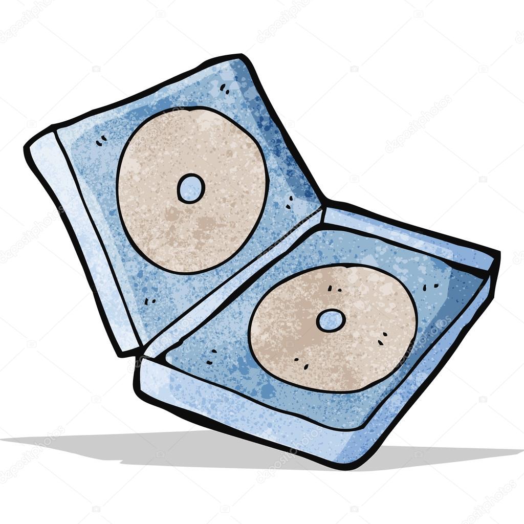 Caja de DVD de dibujos animados vector, gráfico vectorial ...