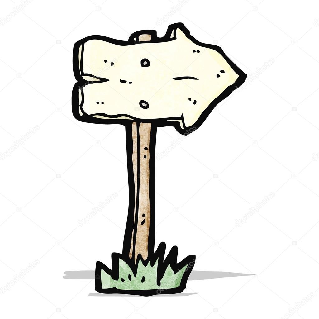 Cartoon sign post arrow Stock Vector Image by ©lineartestpilot #59625637