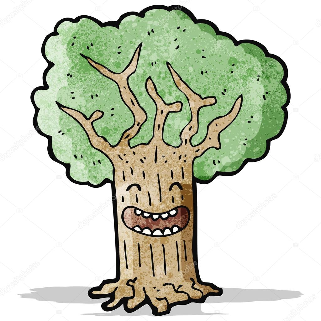Happy cartoon tree Stock Vector by ©lineartestpilot 59626241