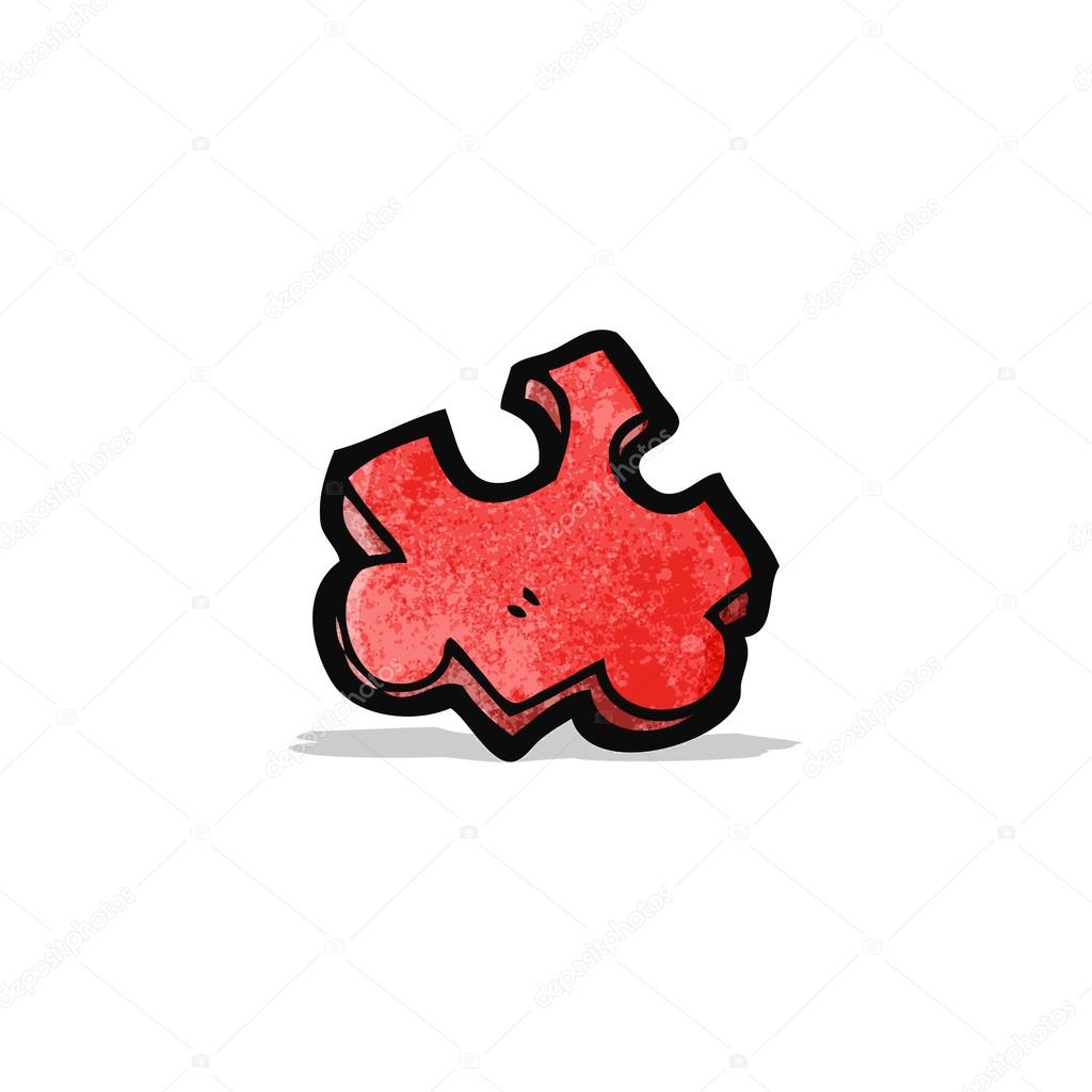 Jigsaw puzzle piece cartoon Stock Vector by ©lineartestpilot 59626747