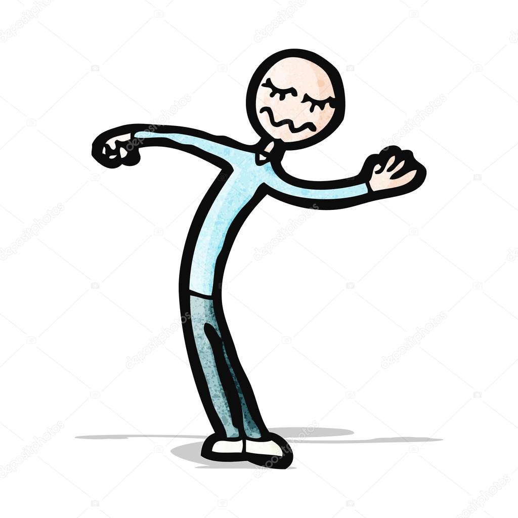 卡通棍子人鞠躬图库矢量图作者：© lineartestpilot 59627801