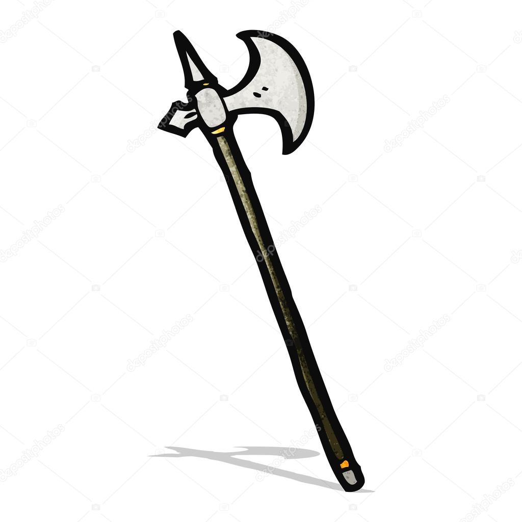 Alabarda medieval arma de dibujos animados Vector de stock por ...