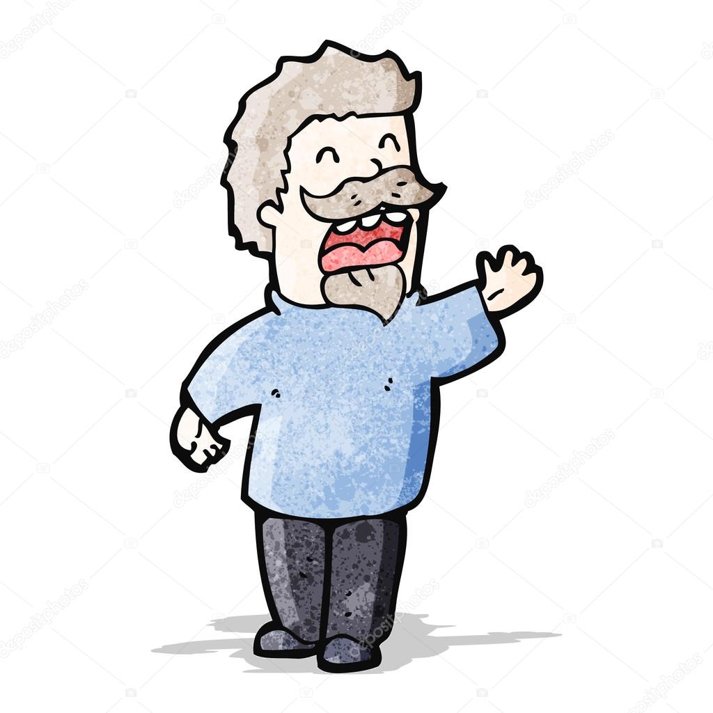 Cartoon talking man Stock Vector Image by ©lineartestpilot #59629955