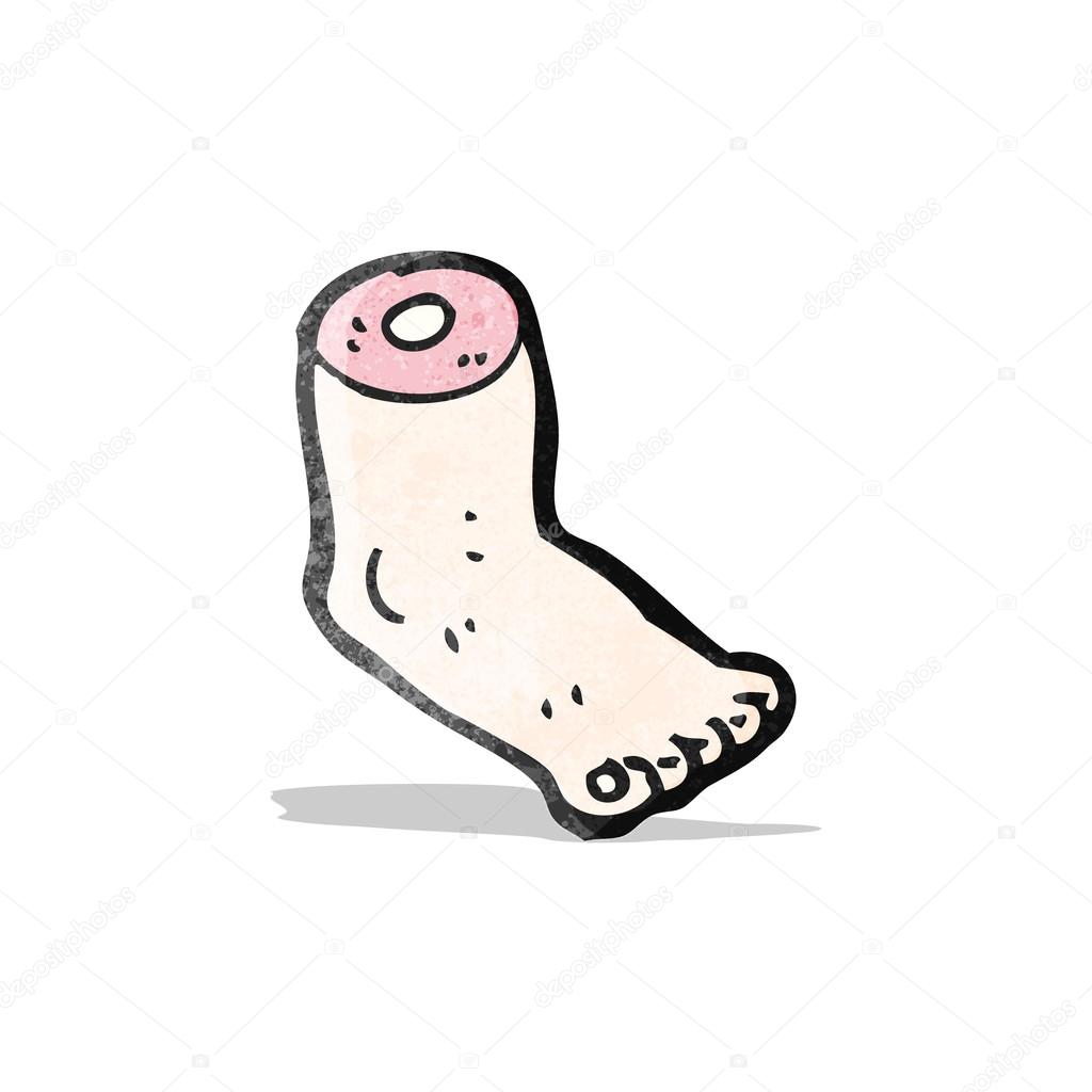 Gross severed foot cartoon Stock Vector Image by ©lineartestpilot #59631559