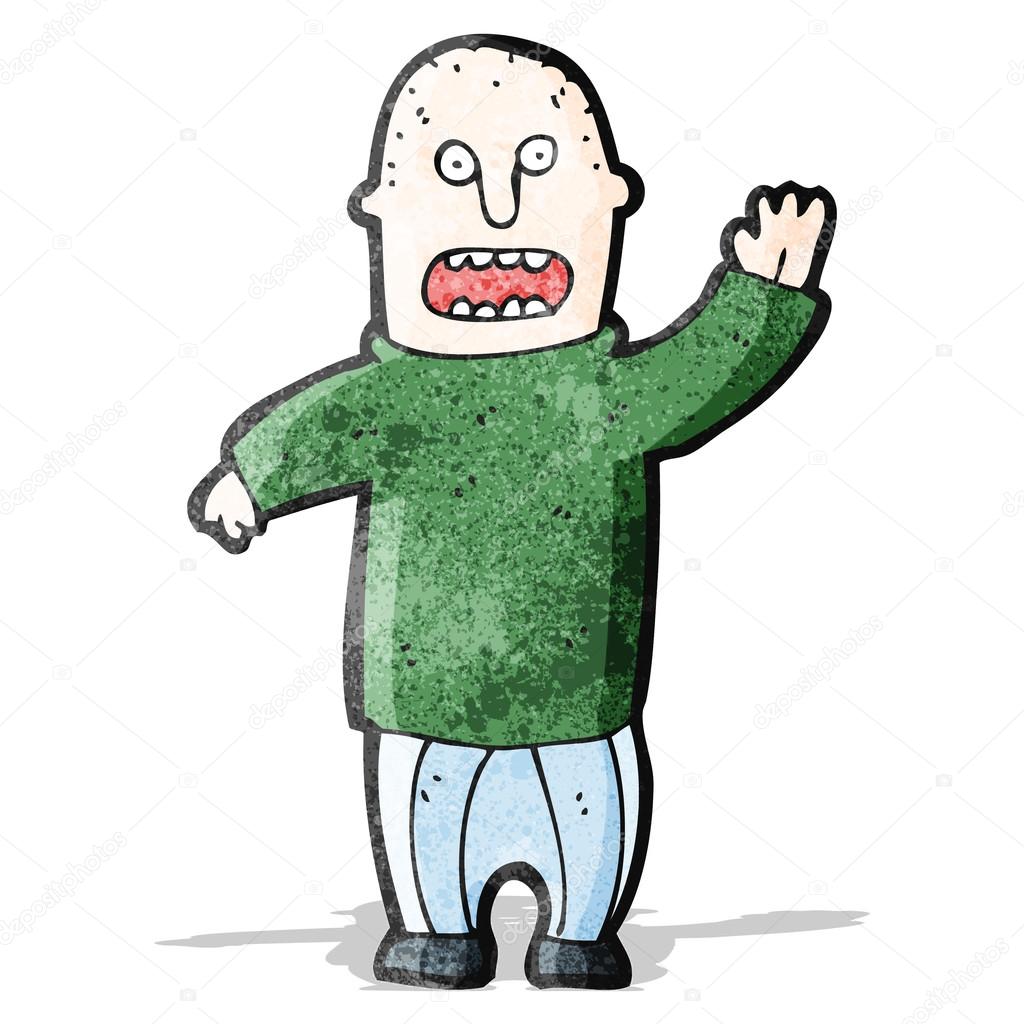 Cartoon nervous man Stock Vector Image by ©lineartestpilot #59632411
