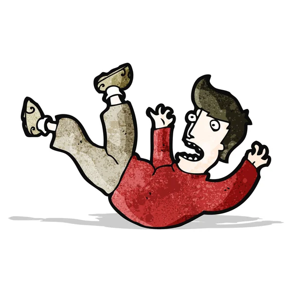 Cartoon man struikelen en vallen — Stockvector © ronleishman #13917223