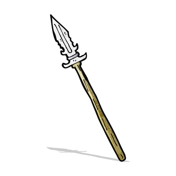 Cartoon primitive spear — Stock Vector © lineartestpilot #21528761