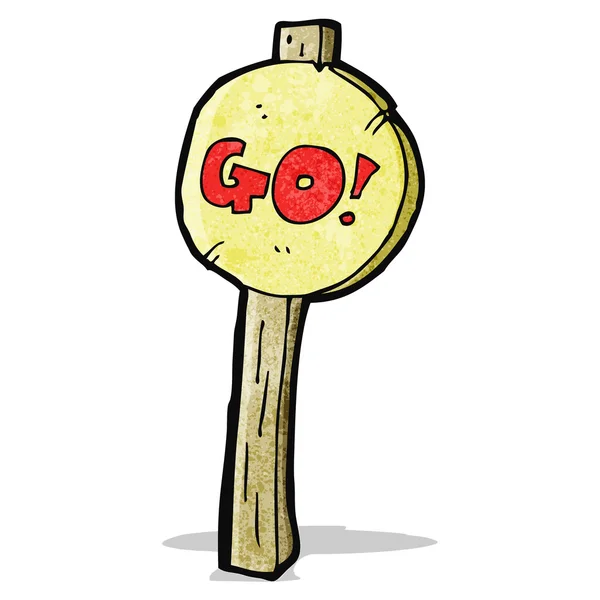 Cartoon Go Sign