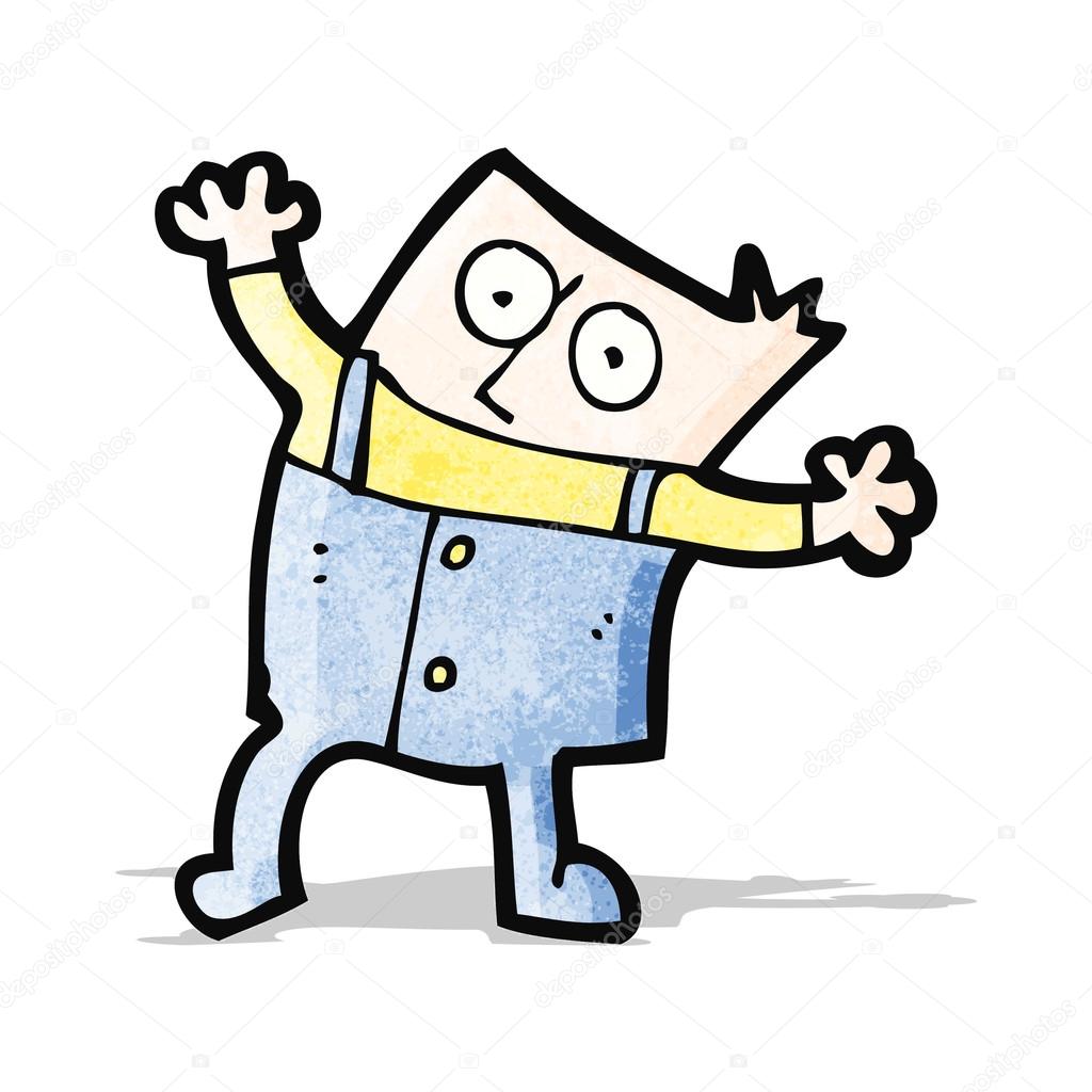 Cartoon little man Stock Vector by ©lineartestpilot 59646451