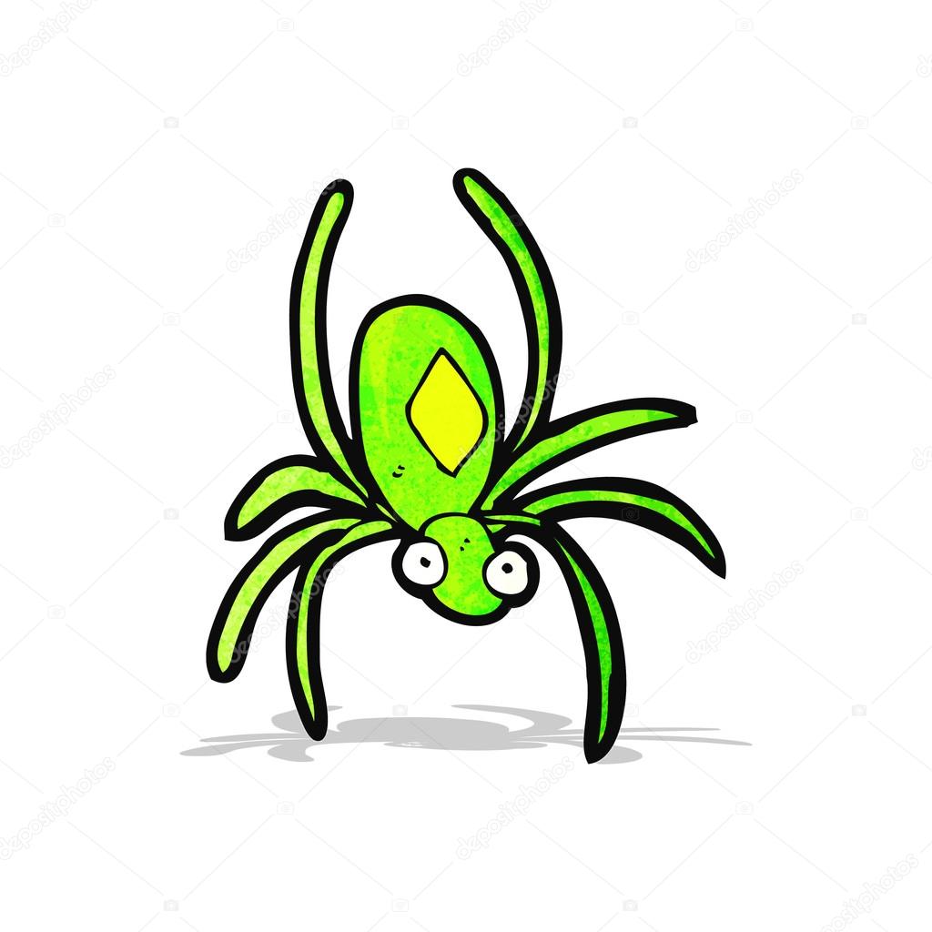 Cartoon radioactive spider Stock Vector by ©lineartestpilot 59647777