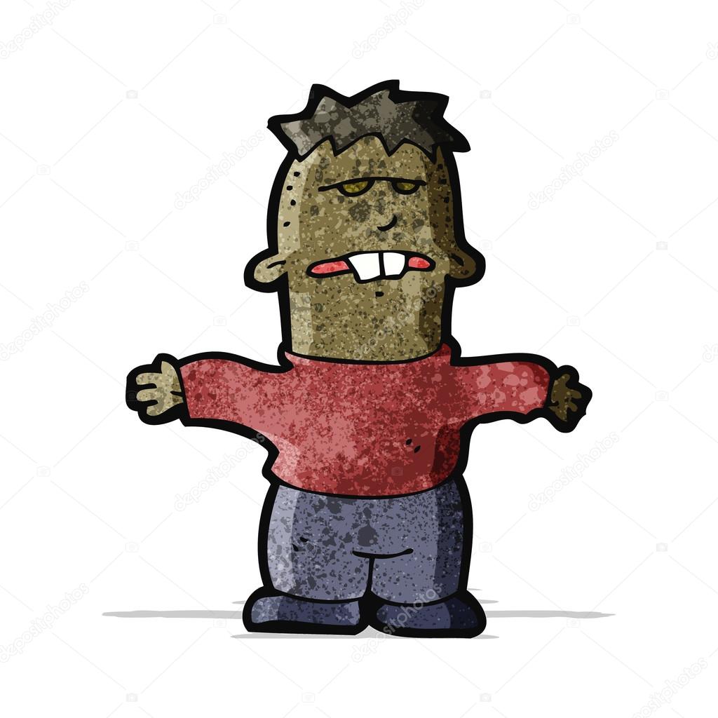 Dibujos animados niño feo vector, gráfico vectorial © lineartestpilot ...