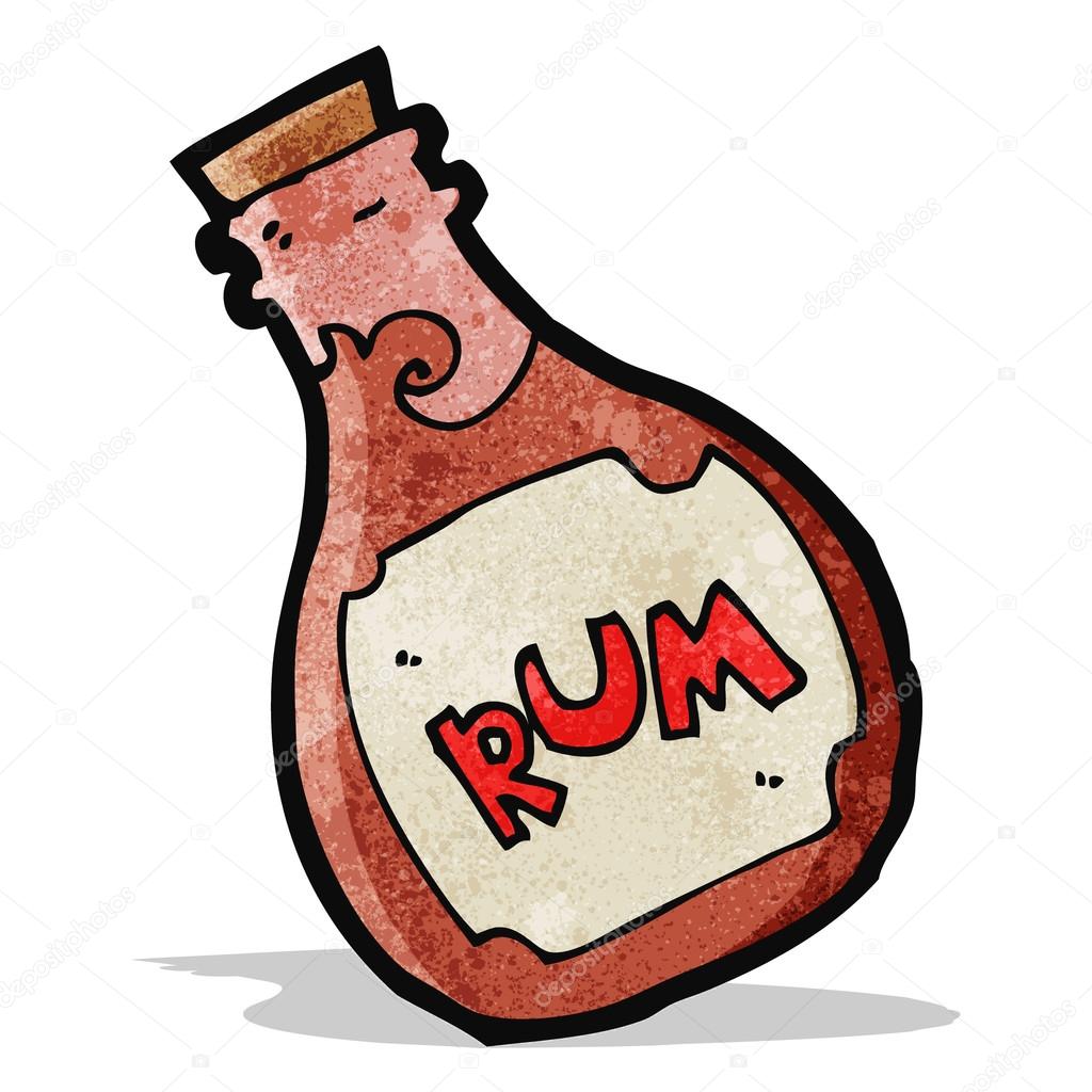 Botella de ron de dibujos animados Vector de stock #59648609 de ...