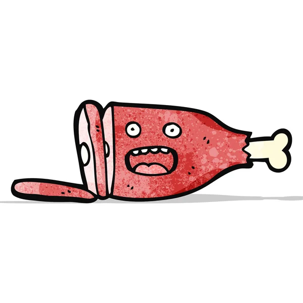Cartoon chopped leg of meat character Stock Vector by ©lineartestpilot ...