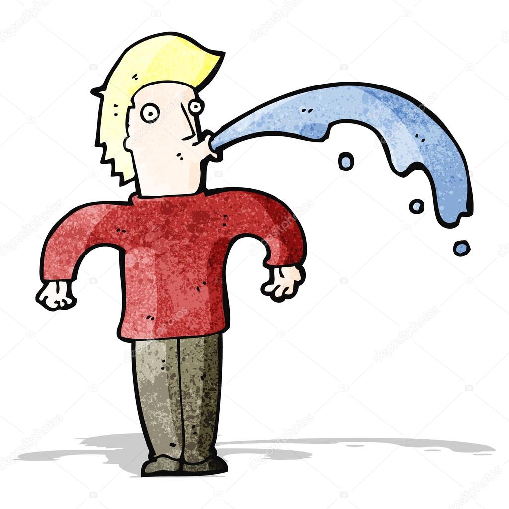 Dibujos Animados De Escupir