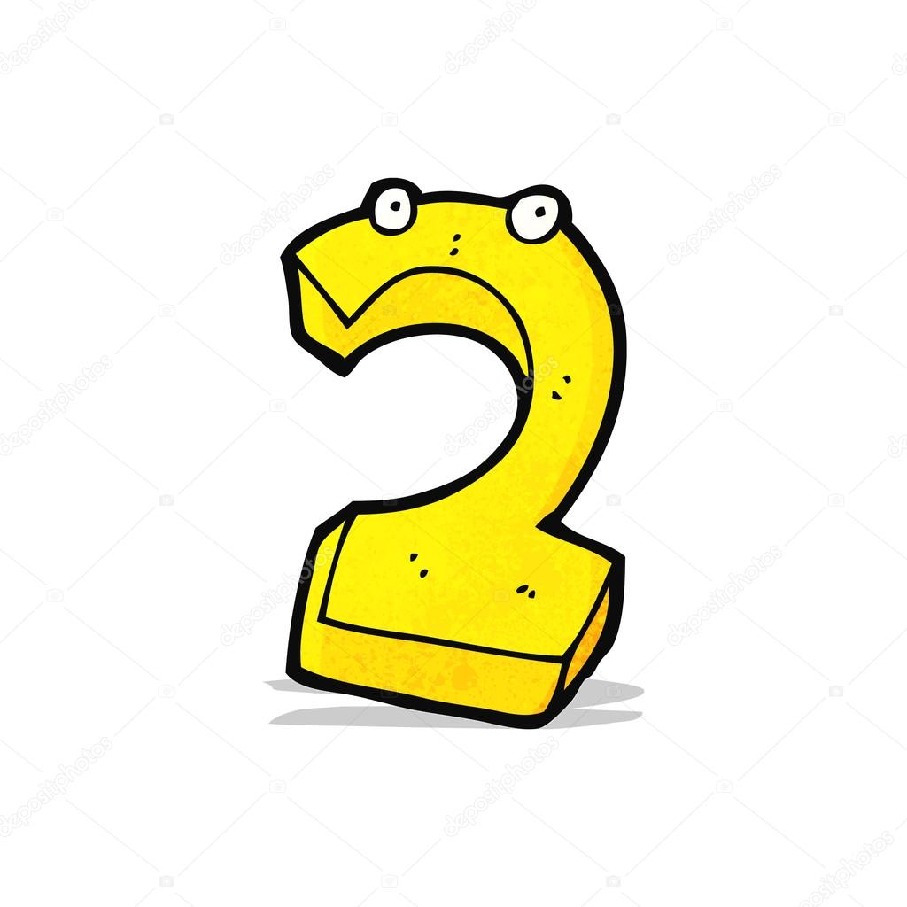 Dibujos animados número dos Vector de stock #59652403 de ©lineartestpilot