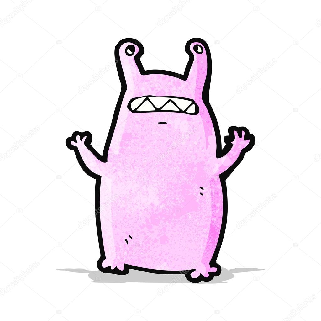Cartoon alien slug monster Stock Vector Image by ©lineartestpilot #59653469