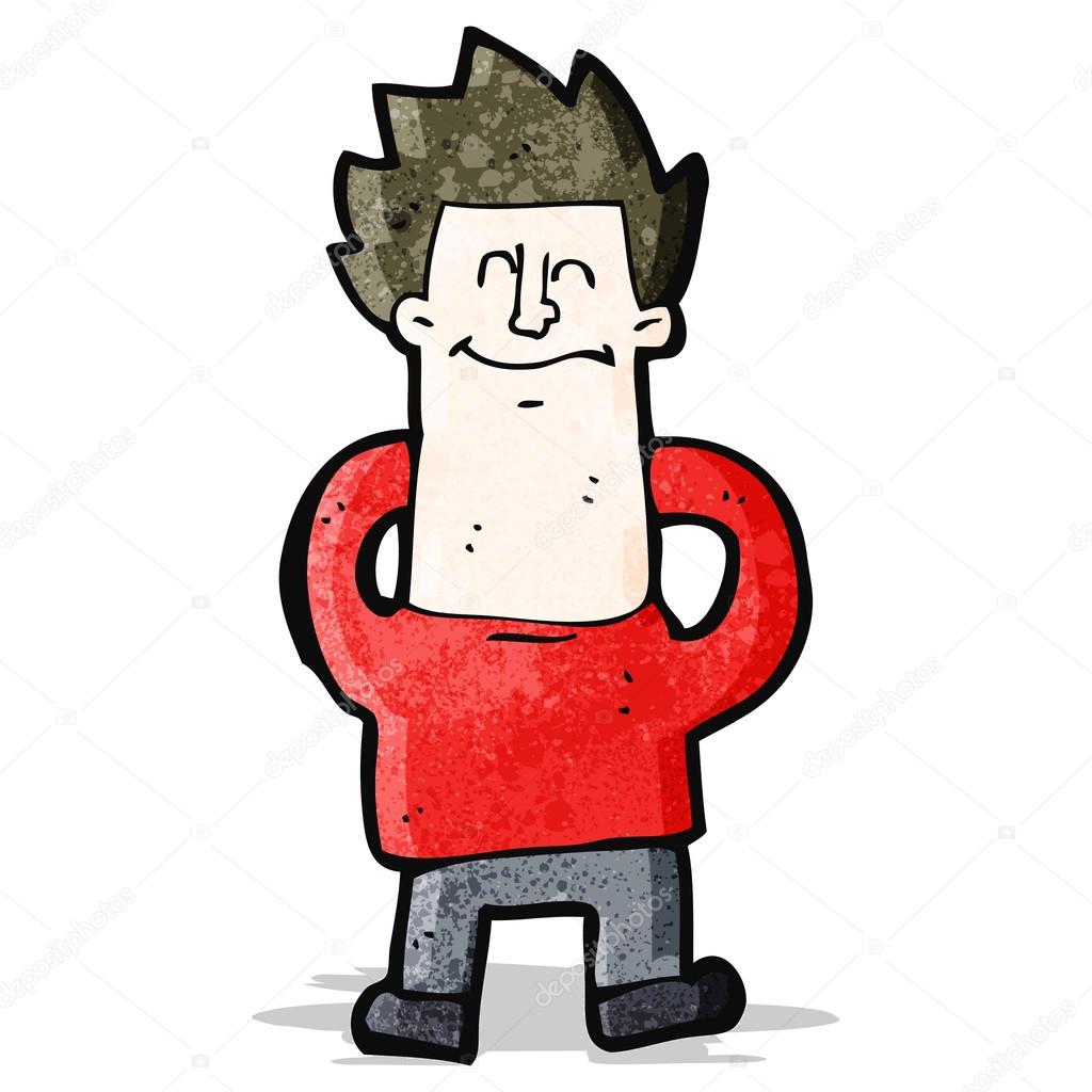 Cartoon relaxed man Stock Vector by ©lineartestpilot 59653655