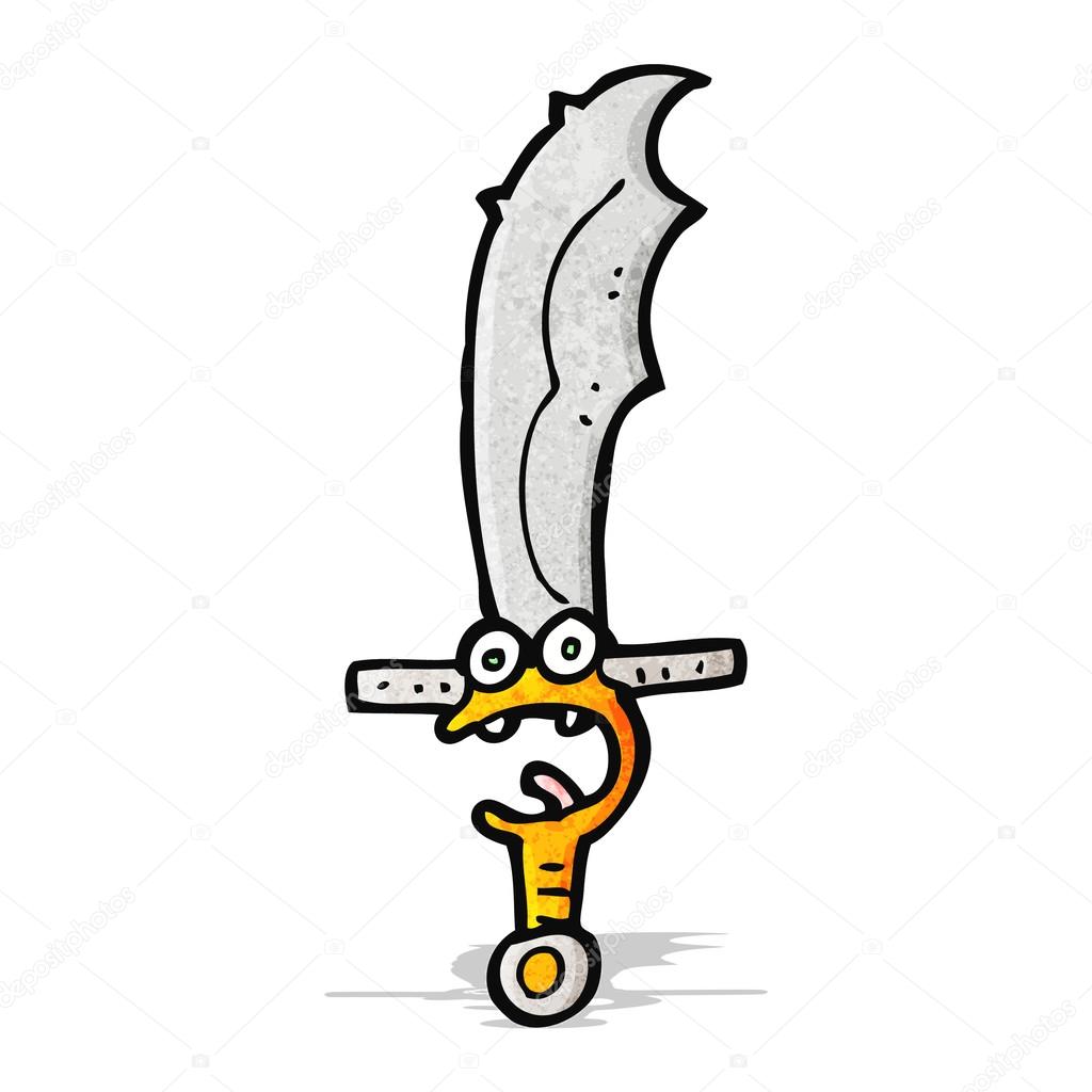 Cartoon curved sword Stock Vector by ©lineartestpilot 59654519