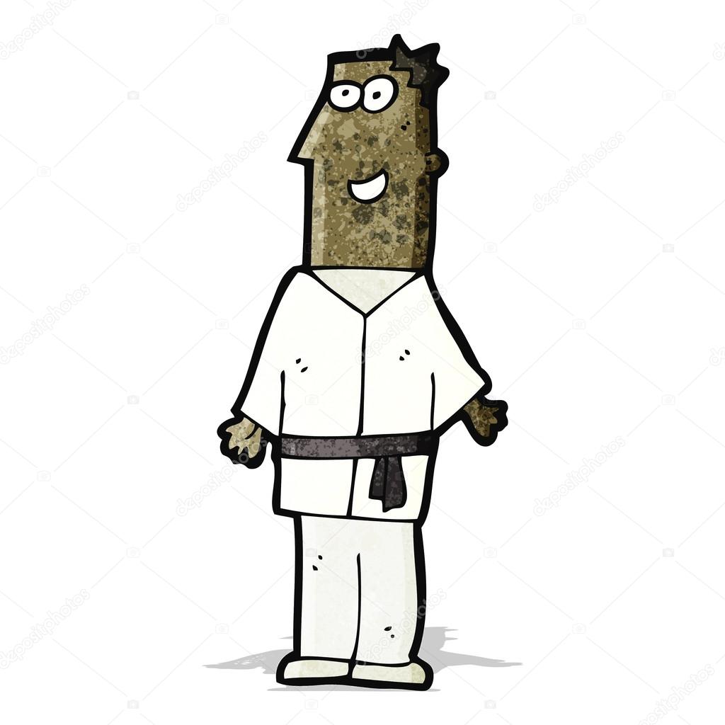 Cartoon karate man Stock Vector Image by ©lineartestpilot #59654779