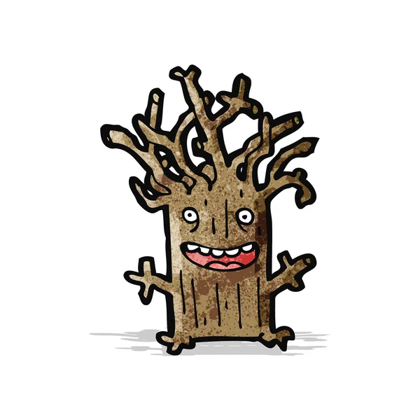 Happy tree cartoon character Stock Vector by ©lineartestpilot 13134419