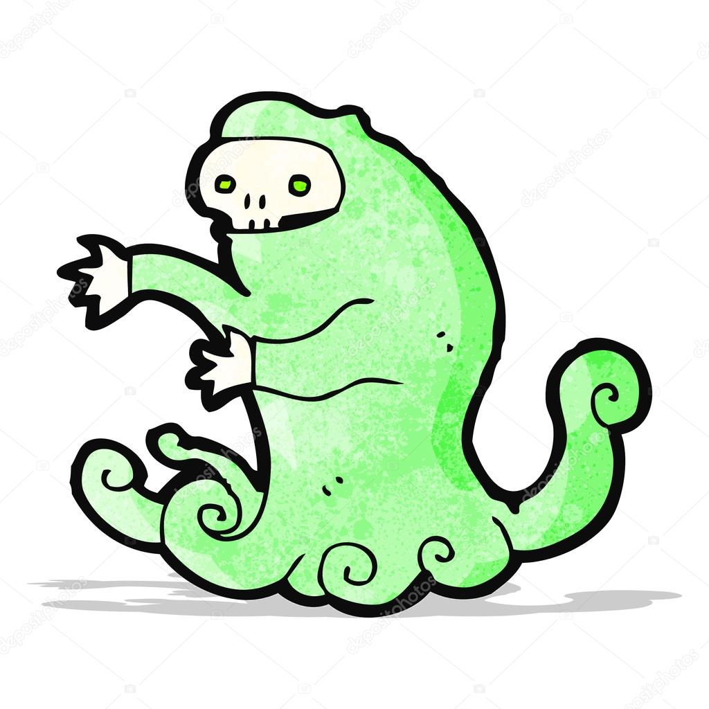 Image vectorielle Dessin animé fantôme effrayant par ©lineartestpilot ...
