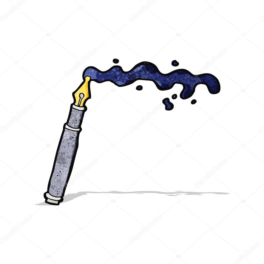 Cartoon messy fountain pen Stock Vector Image by ©lineartestpilot #59661425