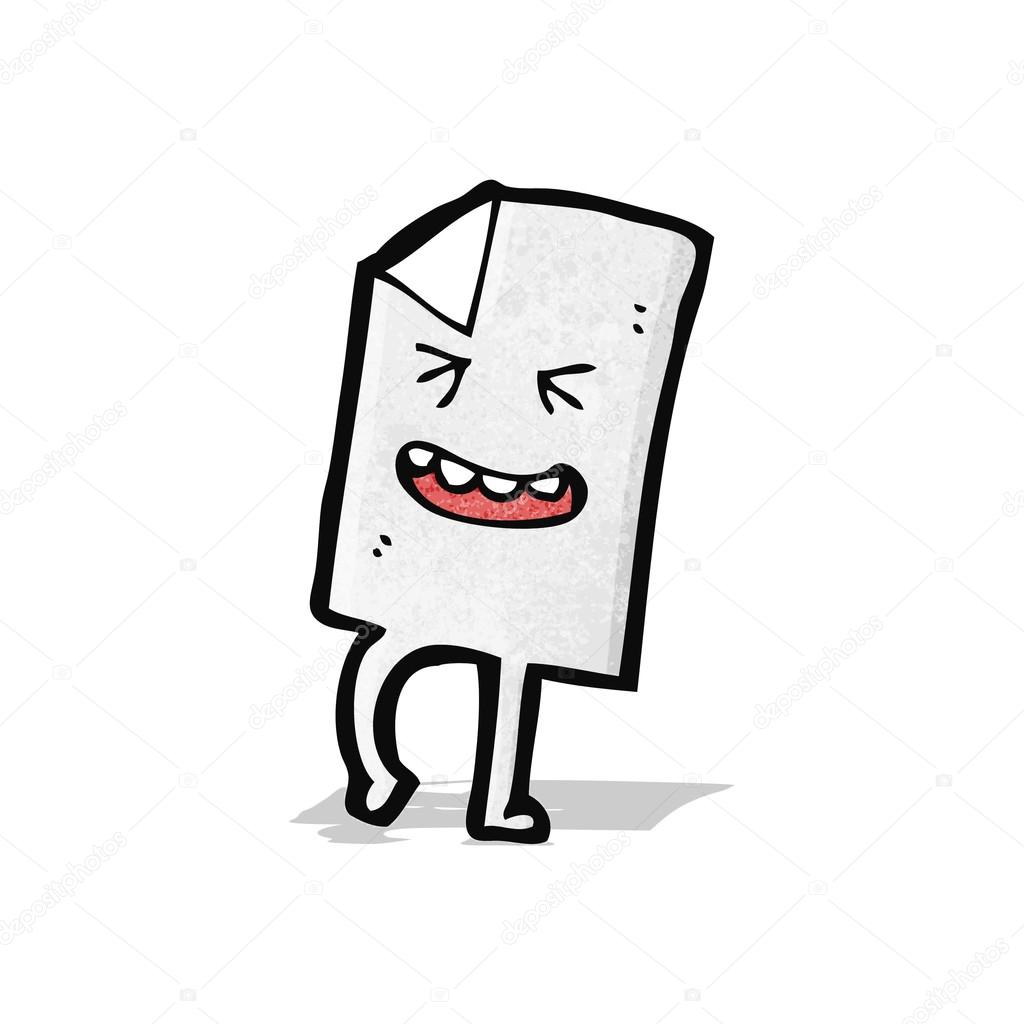 Cartoon paper letter character — Stock Vector © lineartestpilot #59663627