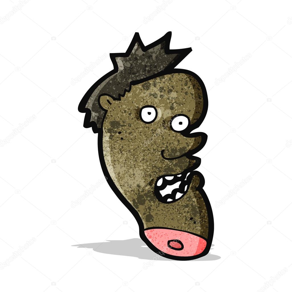 Cartoon mutant head Stock Vector Image by ©lineartestpilot #59664385