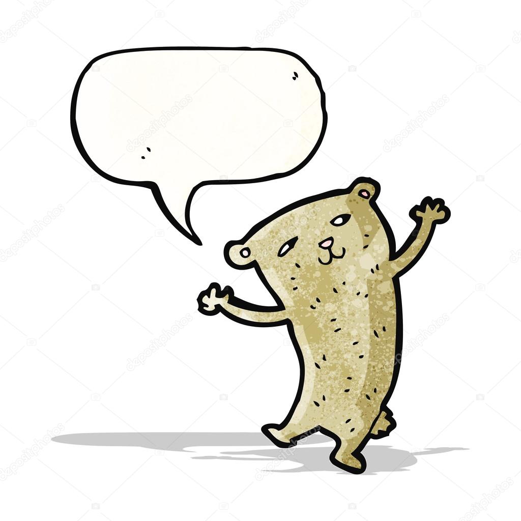 Dancing bear cartoon Stock Vector by ©lineartestpilot 61144161