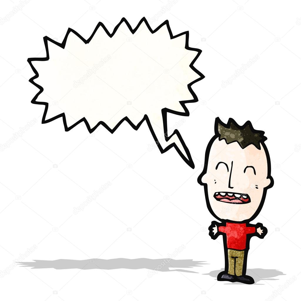 Dibujos animados niño ruidoso Stock Vector by ©lineartestpilot 61154303