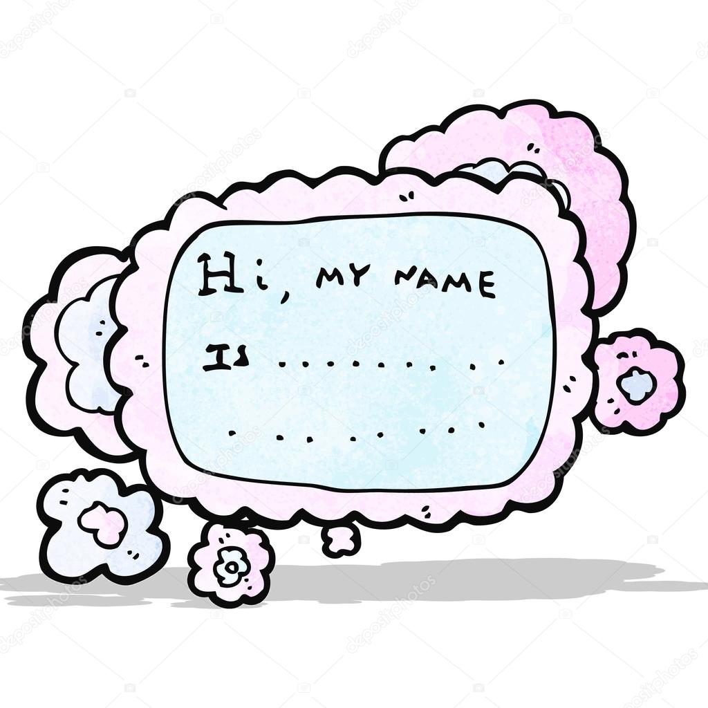 Cartoon name tag Stock Vector Image by ©lineartestpilot #61159873