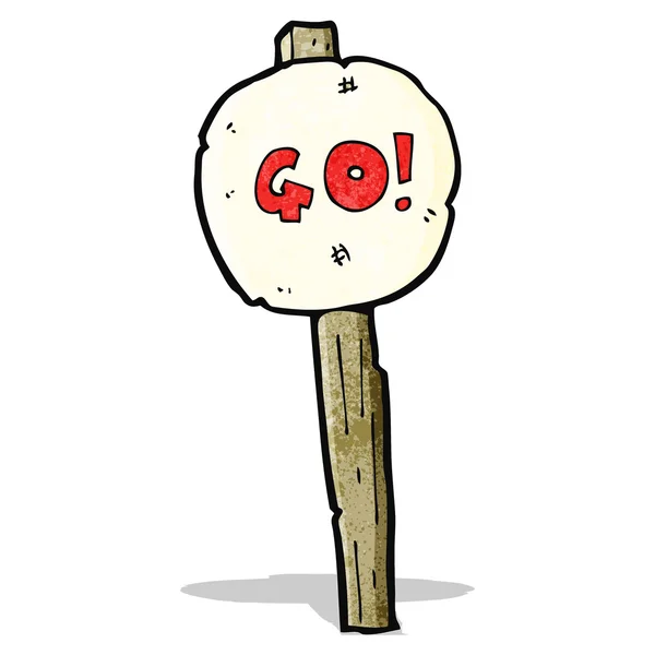 Cartoon go sign — Stock Vector © lineartestpilot #21530135
