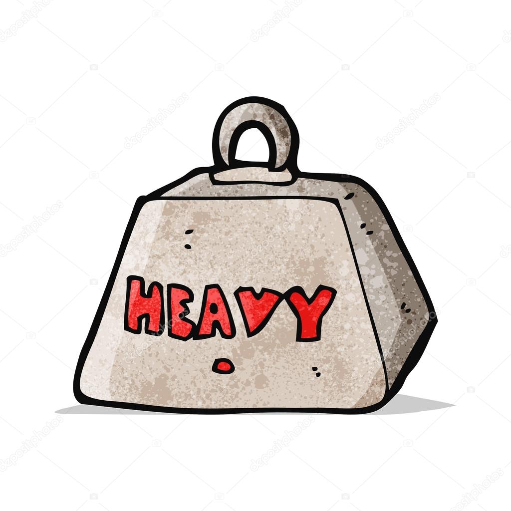 Cartoon heavy metal weight Stock Vector Image by ©lineartestpilot #61160101
