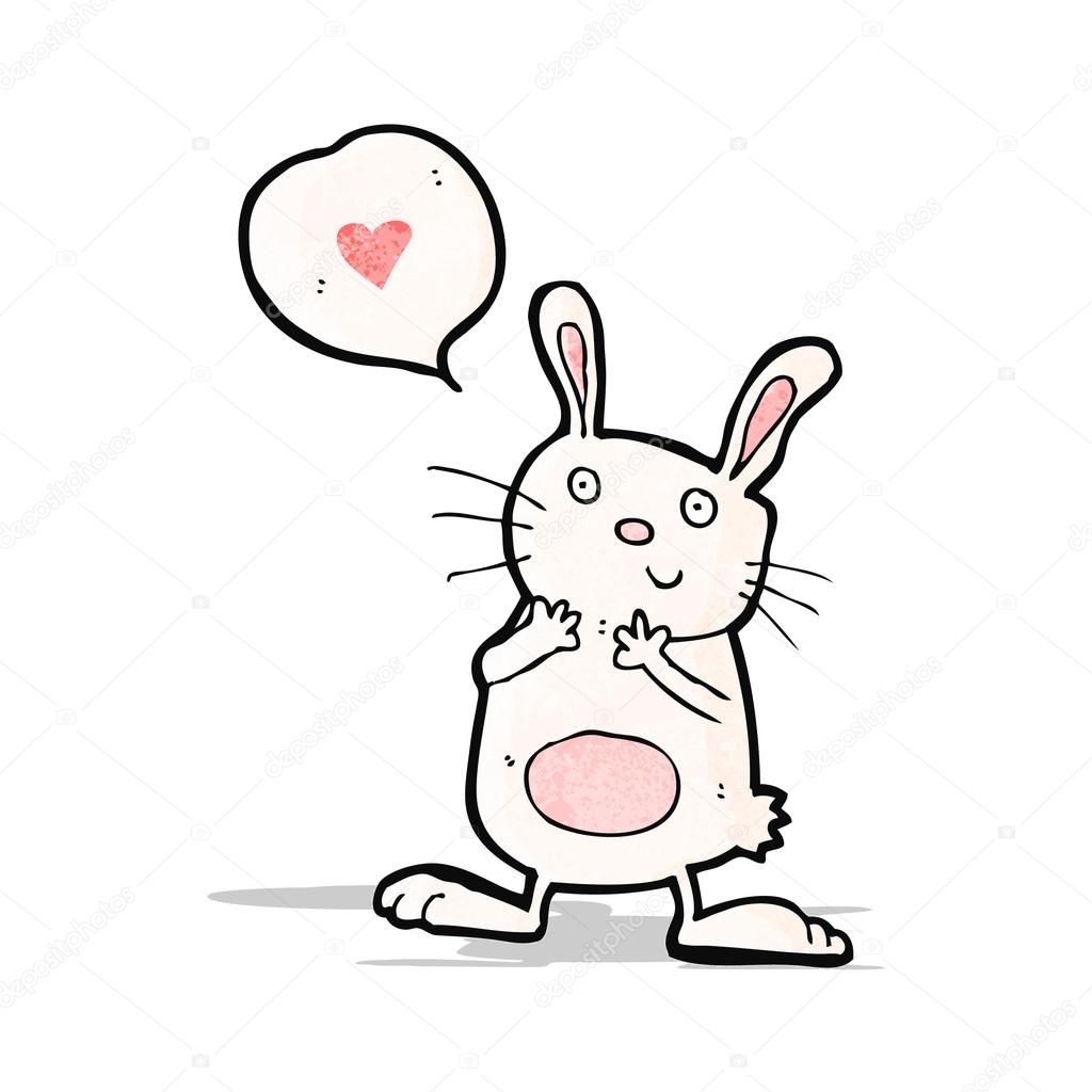 Cartoon rabbit with love heart Stock Vector Image by ©lineartestpilot ...