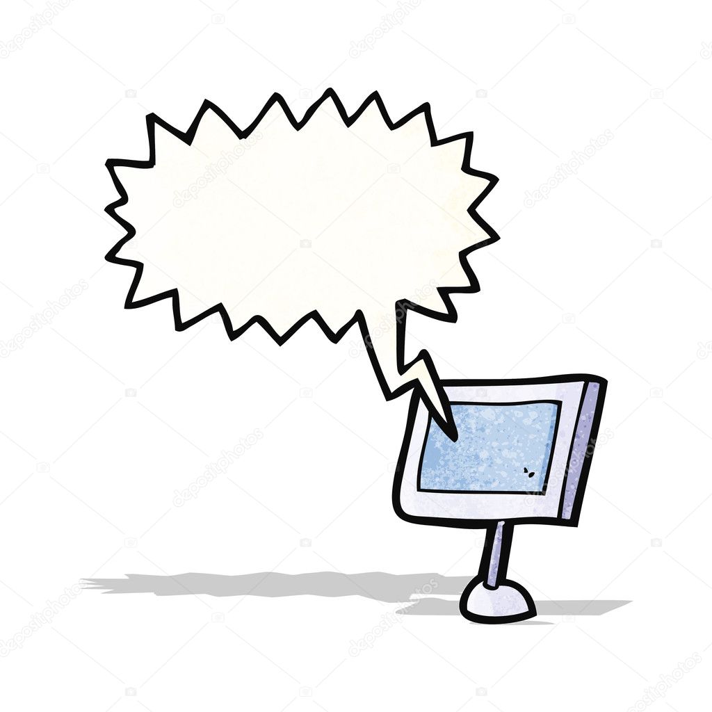 Cartoon computer screen Stock Vector by ©lineartestpilot 61162089