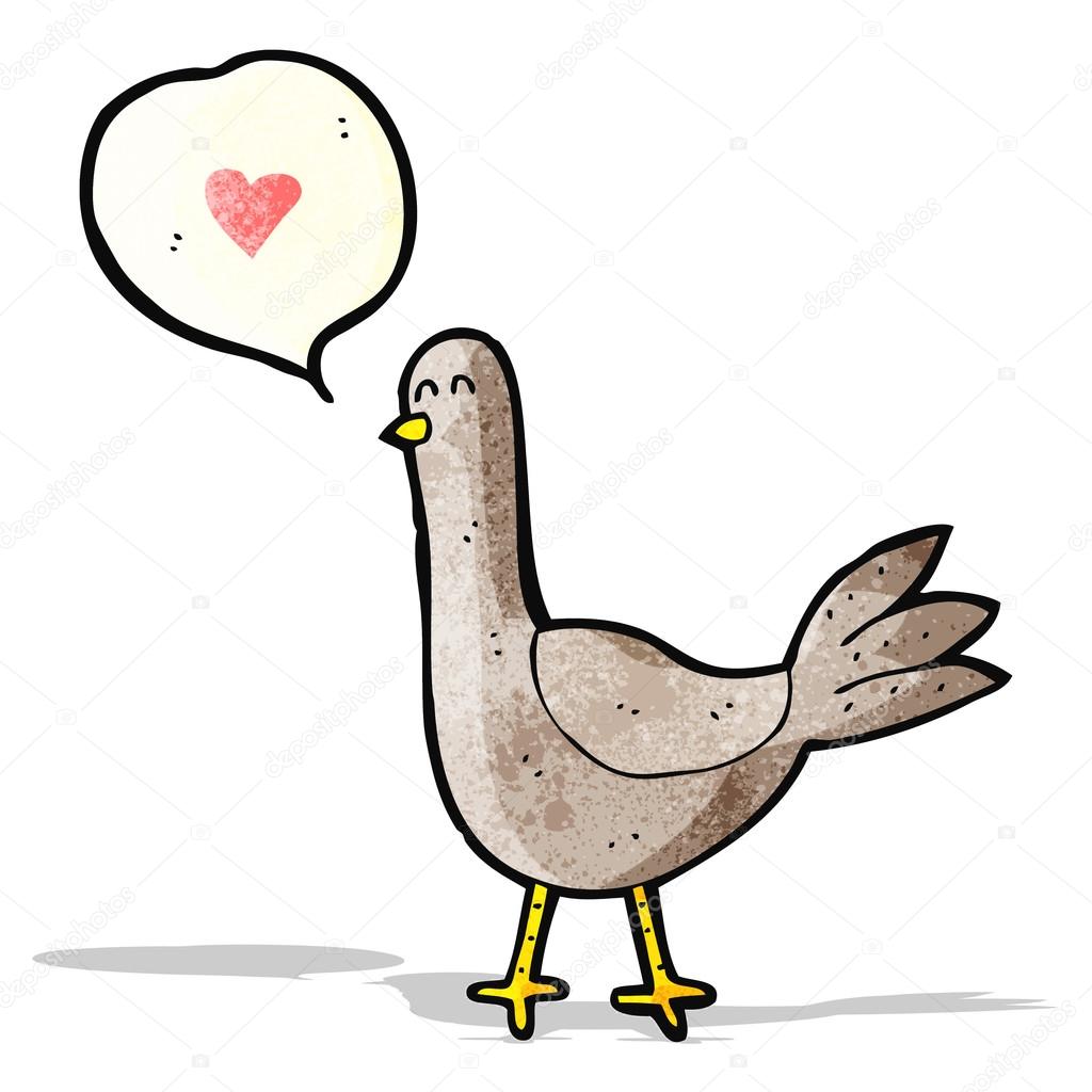 Paloma de dibujos animados Vector de stock #61164693 de ©lineartestpilot