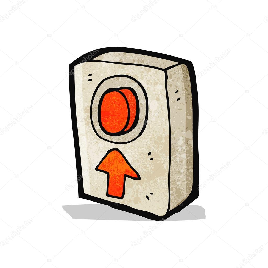 Cartoon big red button Stock Vector by ©lineartestpilot 61164733