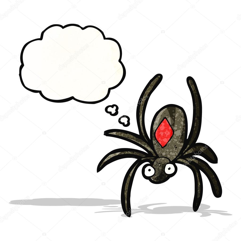 Cartoon deadly spider Stock Vector by ©lineartestpilot 61169345