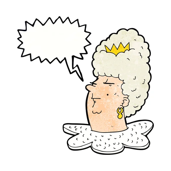 Cartoon queen's head with speech bubble Stock Vector Image by ...
