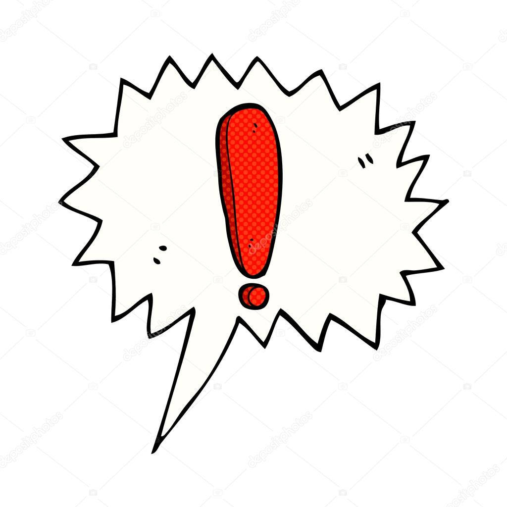 Exclamation Comic Bubble
