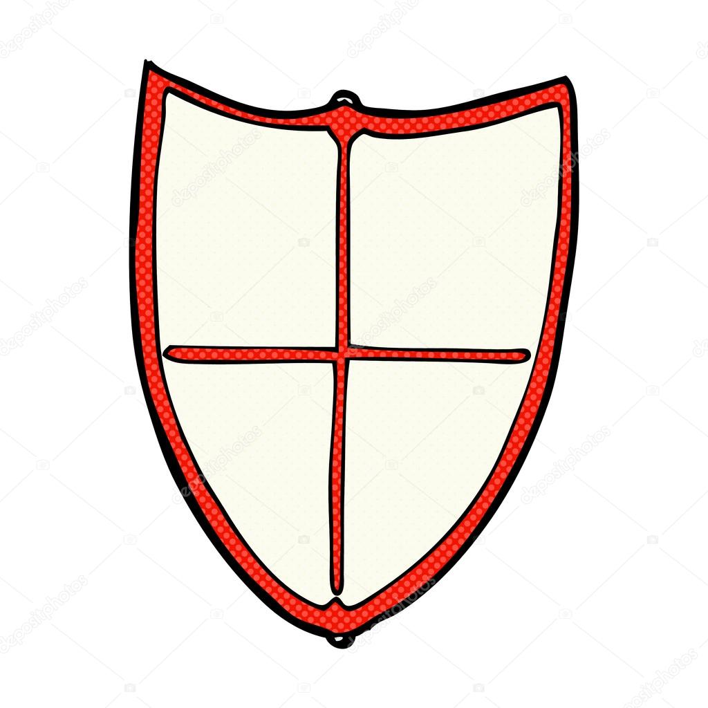 Comic cartoon heraldic shield Stock Vector Image by ©lineartestpilot ...